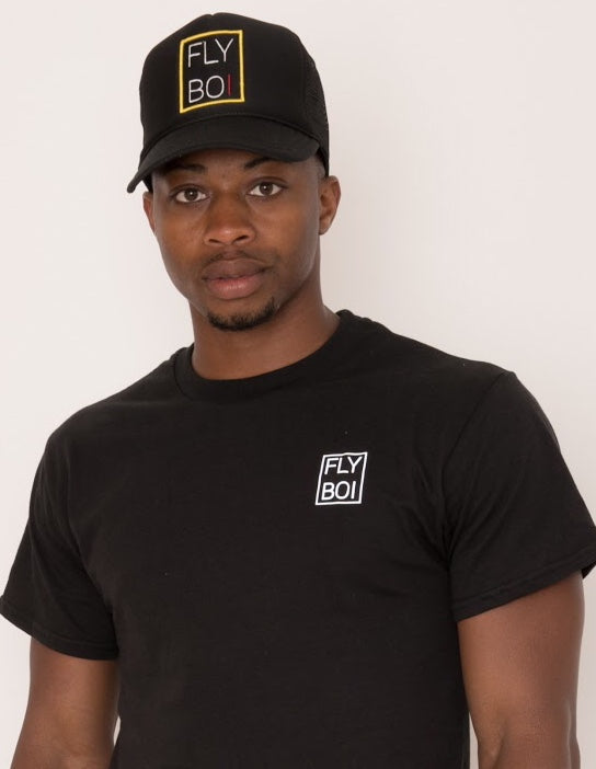 FlyBoi Standard Logo Trucker (Black) – Freedom Is Fly